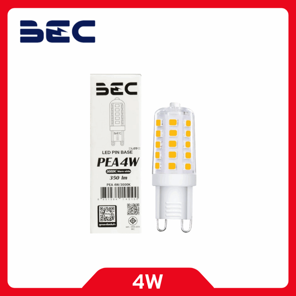 BEC หลอดไฟ LED 4W รุ่น PEA | Nine Lighting